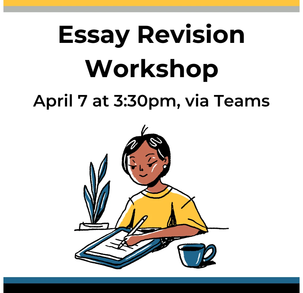 Essay Revision Workshop on 4/7! | Owl Family Hub