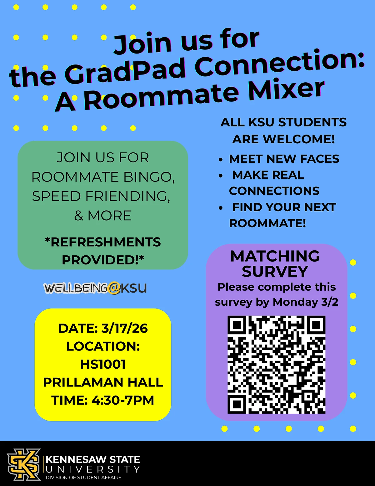 The GradPad Connection: A Roommate Mixer 🏠 | Owl Family Hub